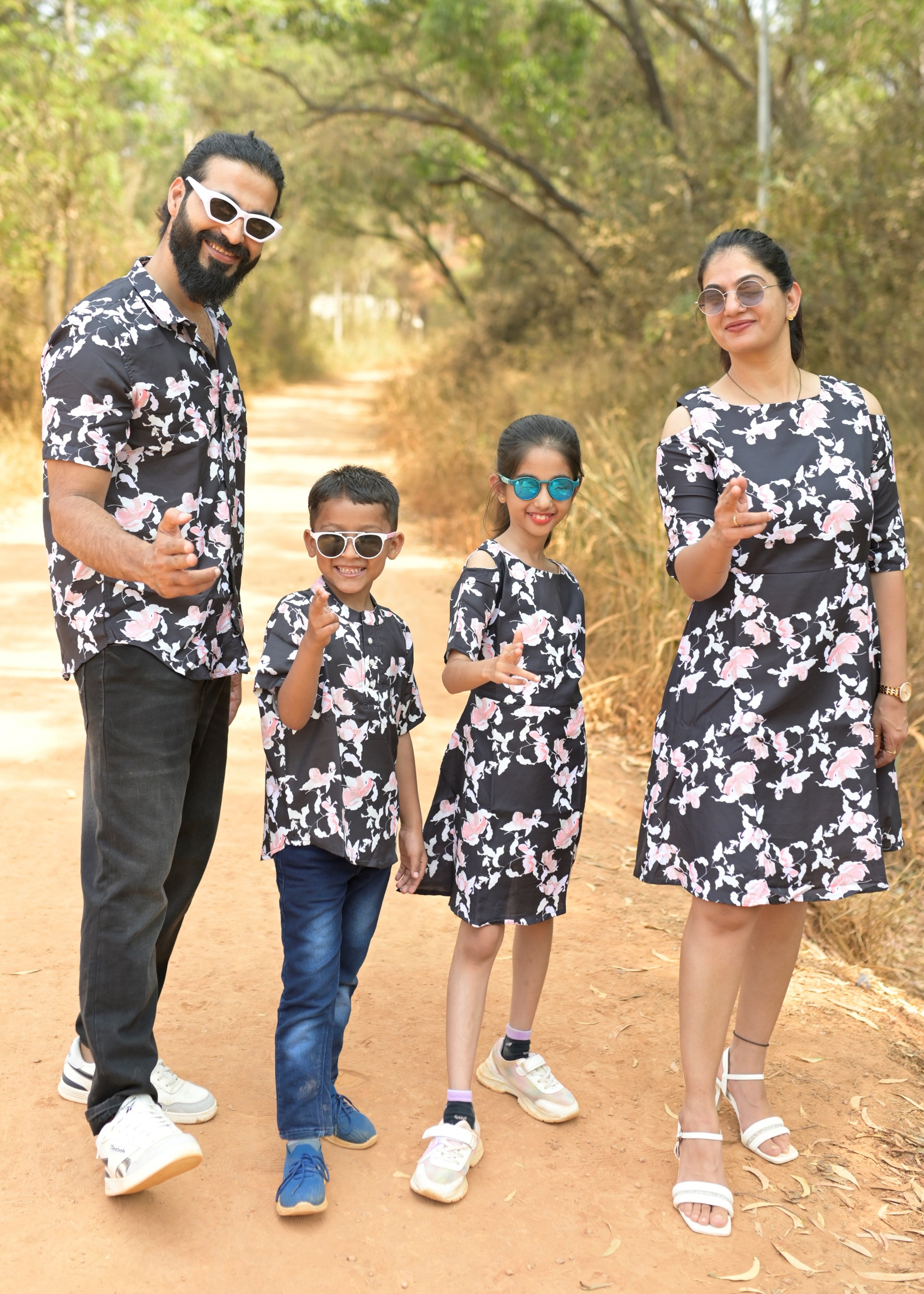 Rayon Family Matching Combo Dress