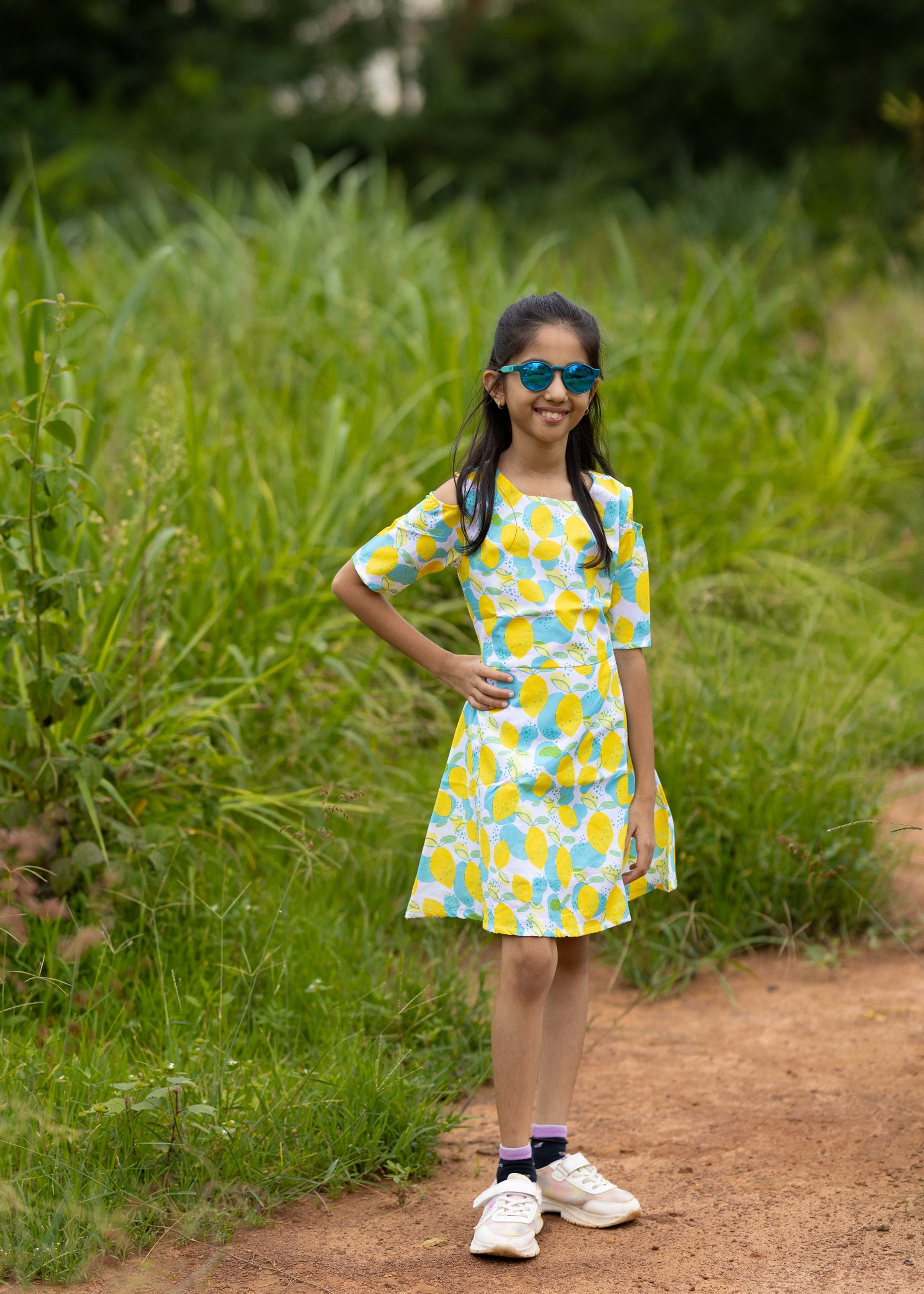 Tusok Girls Floral Beach Tropical Frock
