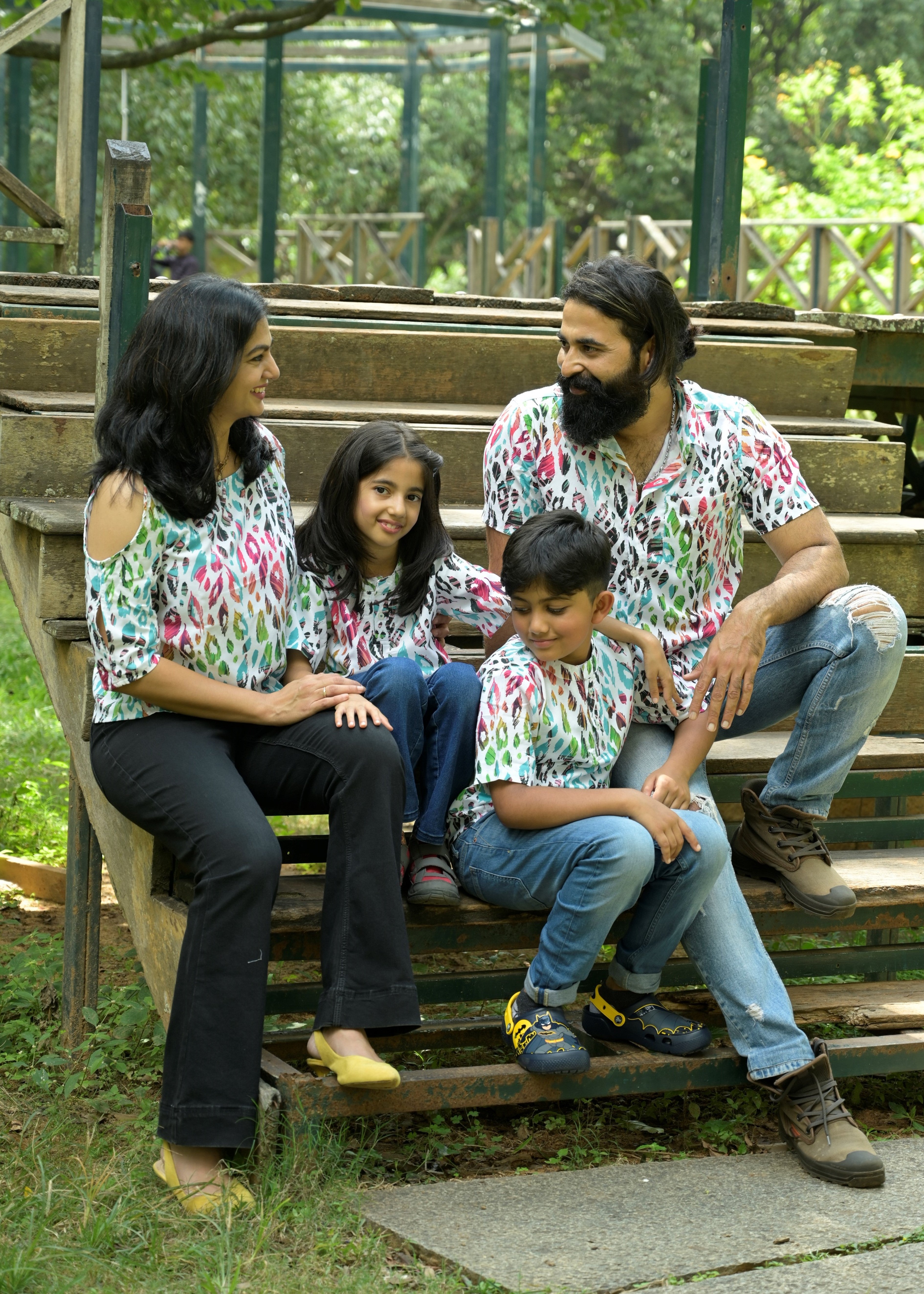 Rayon Family Matching Combo Dress