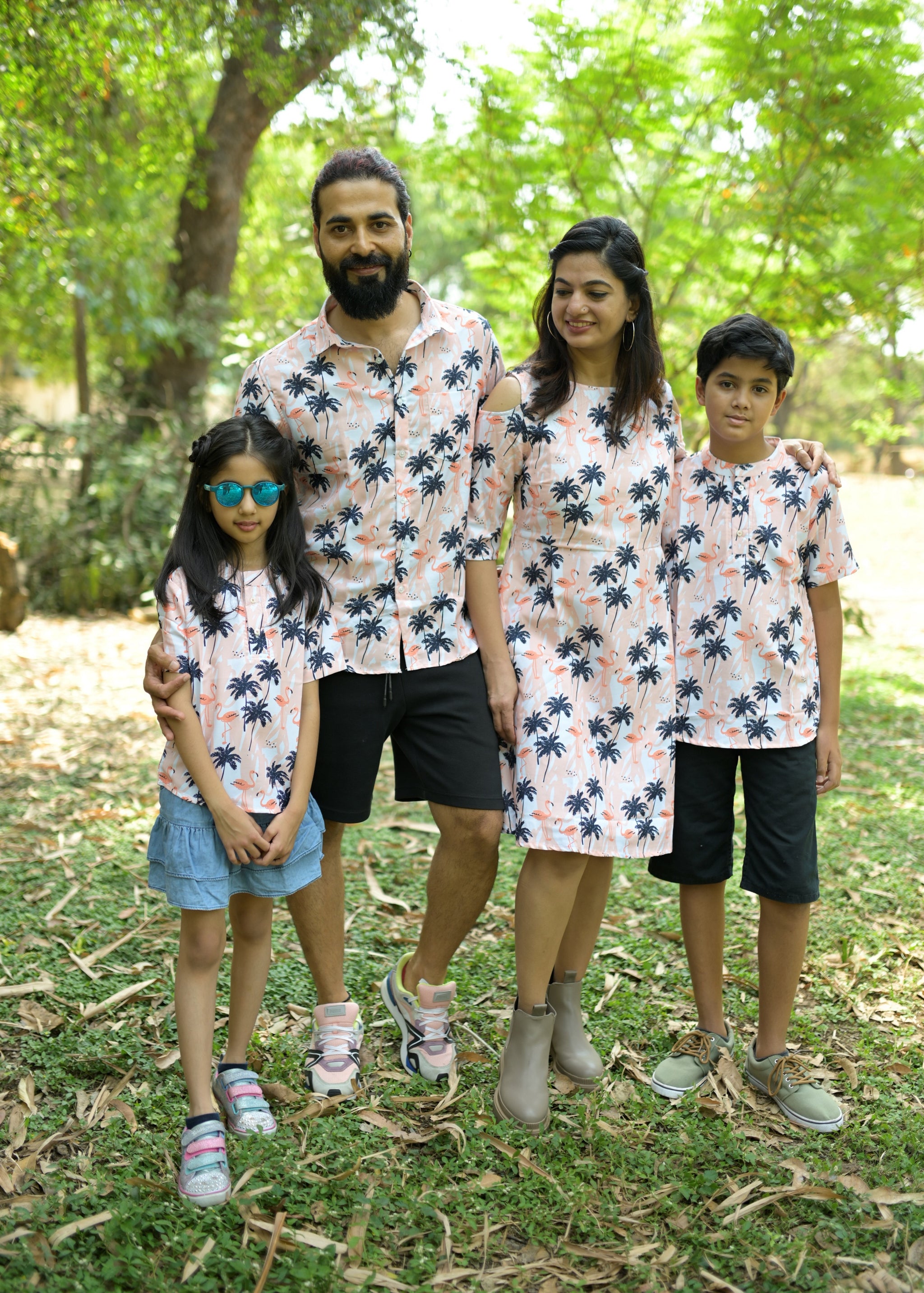 Rayon Family Matching Combo Dress